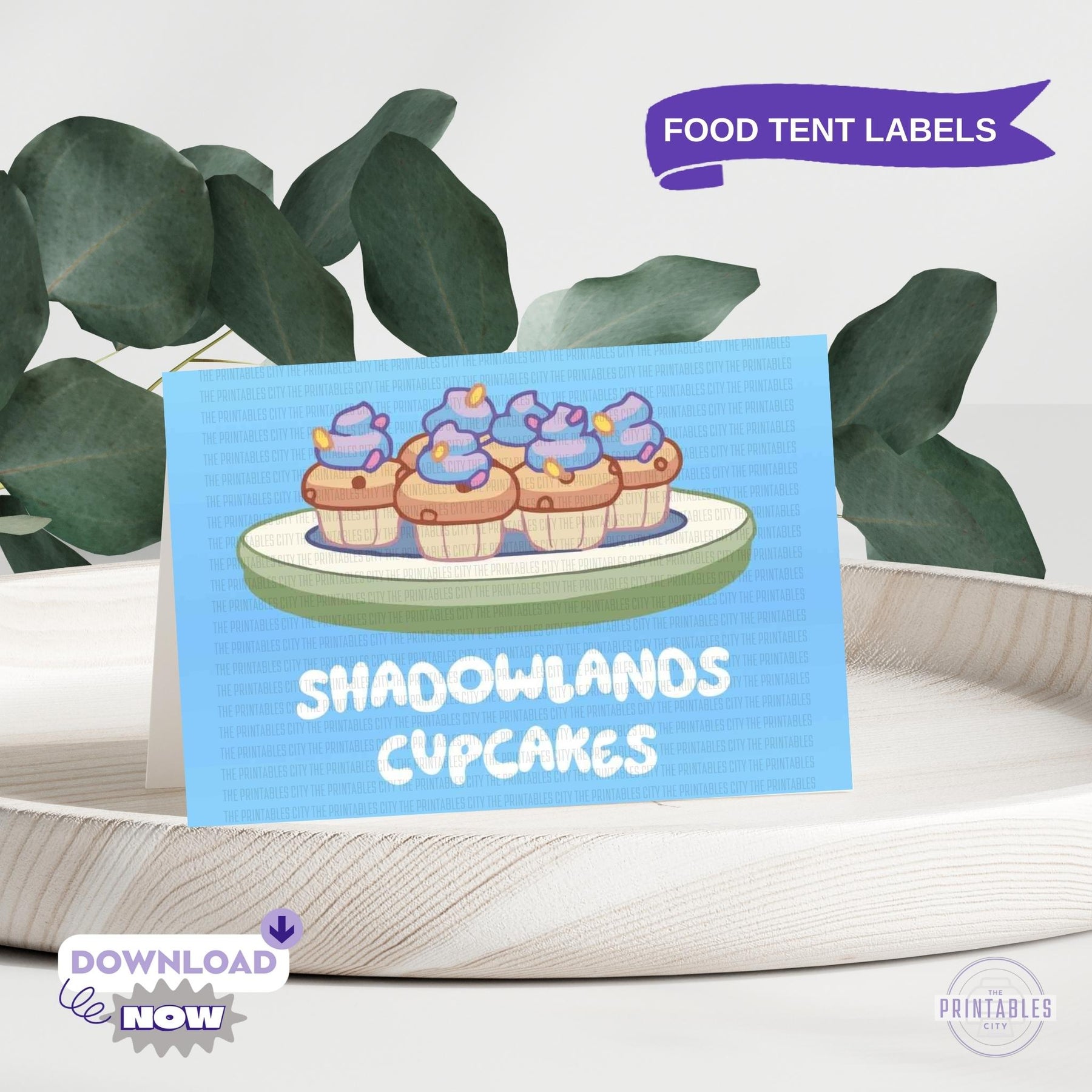 64 Pcs Bluey Place Cards, Bluey Food Tent Labels – The Printables City