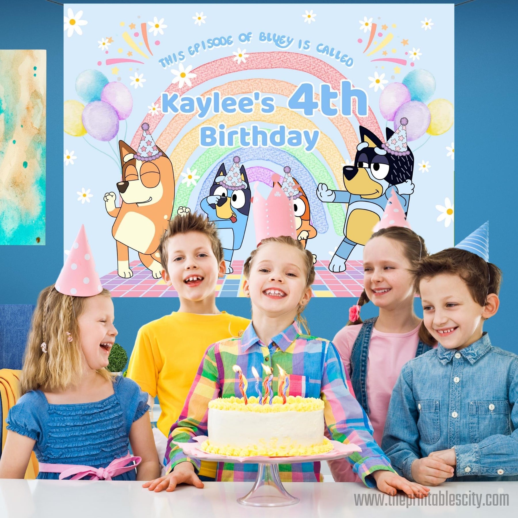 Bluey Banner Backdrop for Bluey Birthday – The Printables City