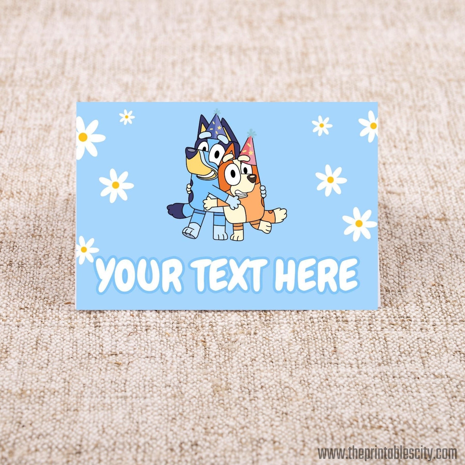 Editable Bluey Place Cards - Bluey Birthday – The Printables City