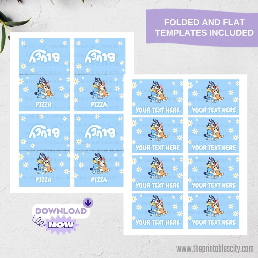 Editable Bluey Place Cards - Bluey Birthday – The Printables City