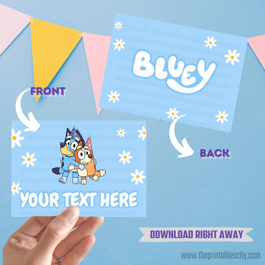 Editable Bluey Place Cards - Bluey Birthday – The Printables City