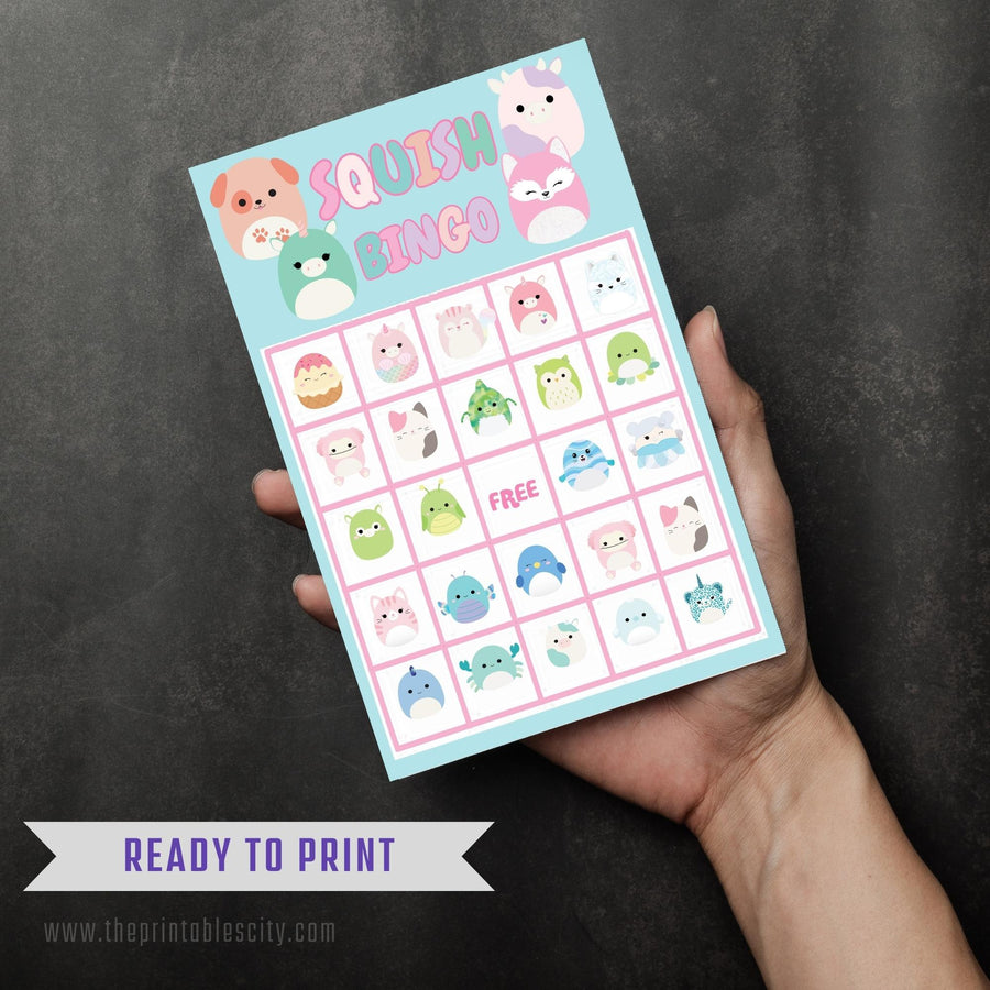 Squishmallow Bingo Game Cards Printable – The Printables City