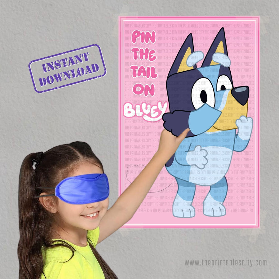 Pin The Tail on Bluey Printable Game – The Printables City